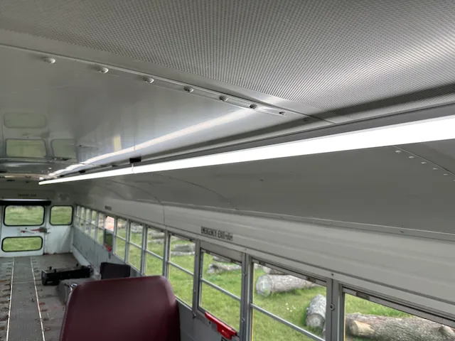 School bus/steel ceiling LED light adapter by spacehog - MakerWorld