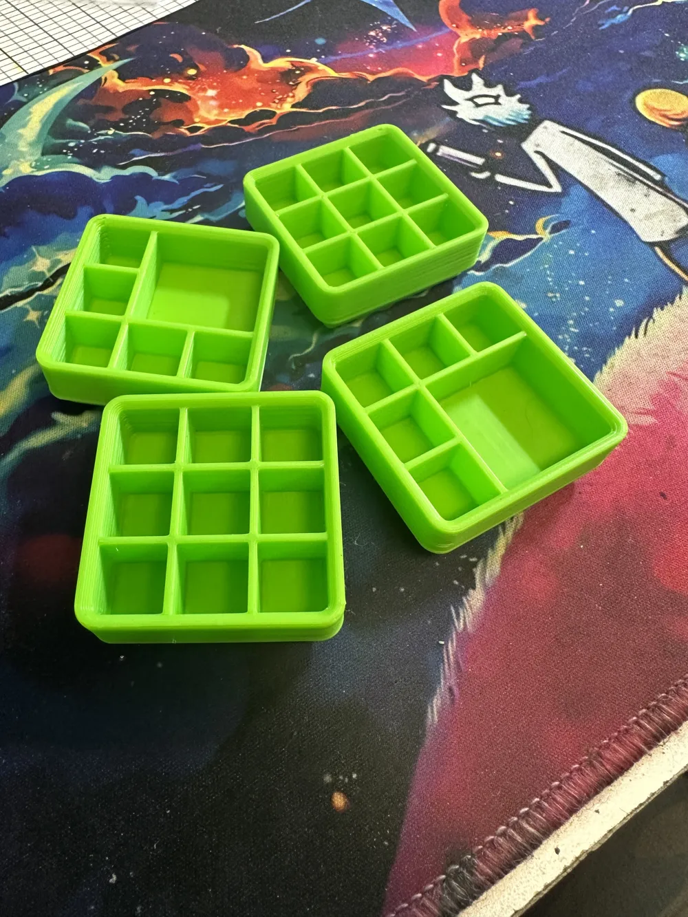 Gridfinity Big/Small Parts Tray W/ Removable 1x1 Screw Bin & Stackable ...