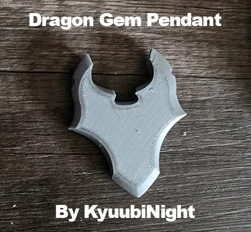 Dragon Gem Head pendant by KyuubiNight - MakerWorld