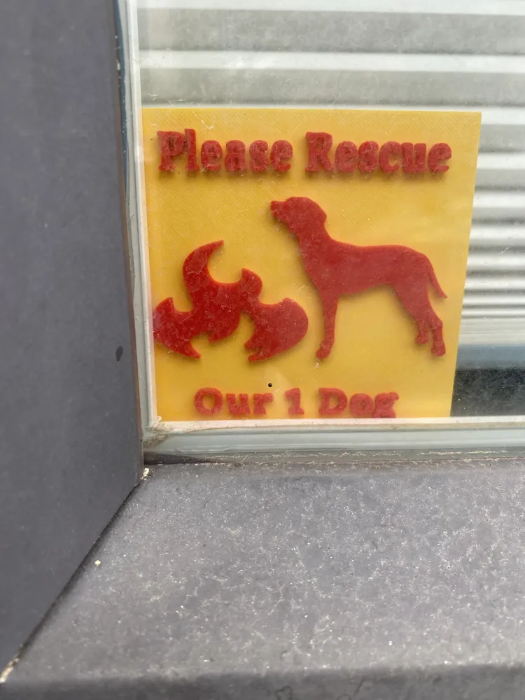 Dog Rescue Sign by MentalSchism - MakerWorld