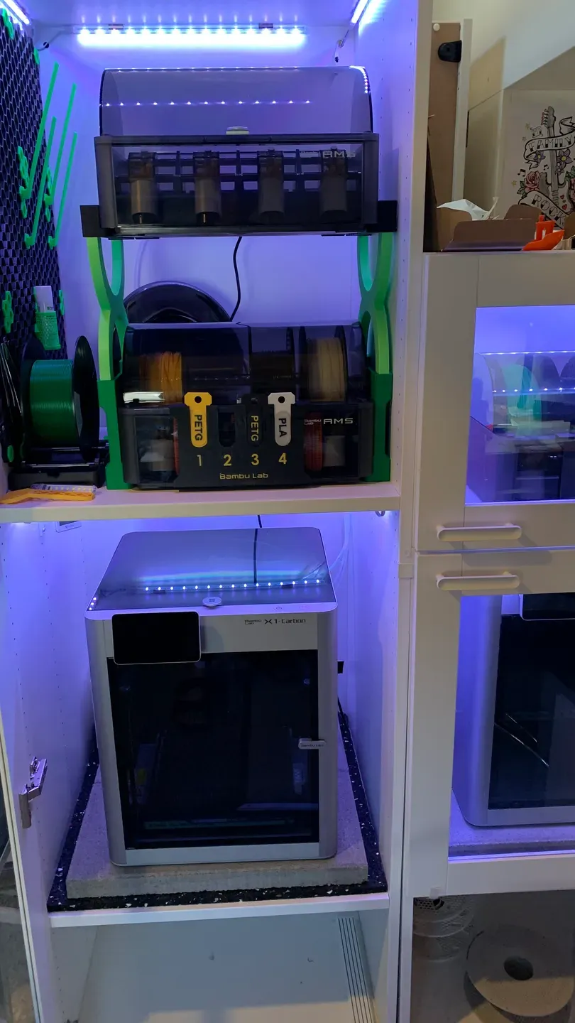 Screwable Tighter Bambu Lab AMS stackable stand - Shorter Version Remix ...