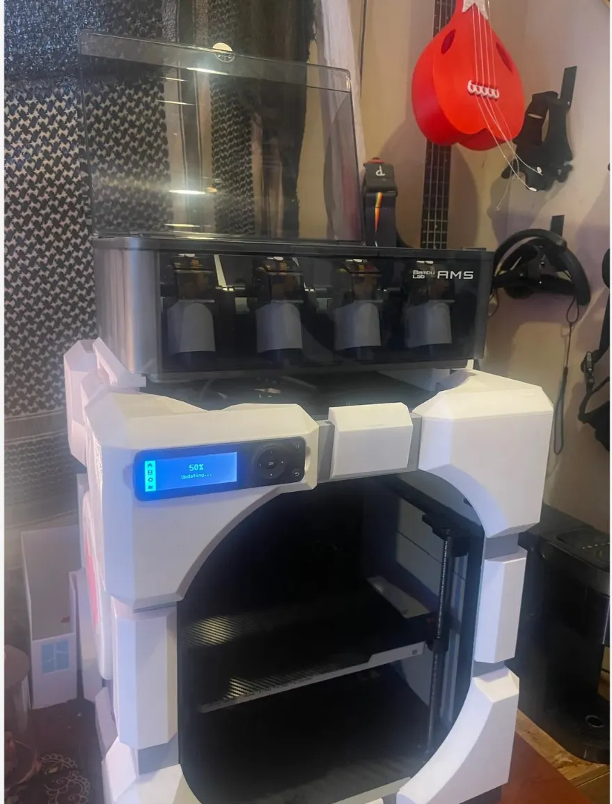 P1P AMS LEGS COMPANION CUBE Remixed by KnowKontrol - MakerWorld