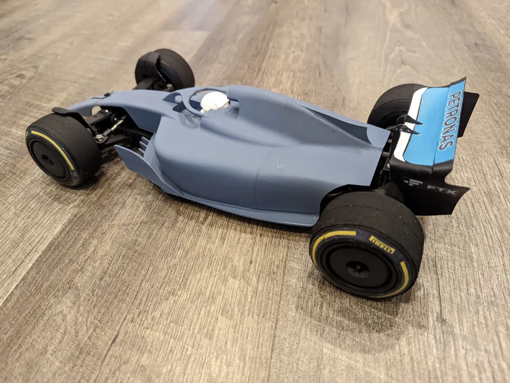 RC F1: HPD EVO Optional F1 2022 Body Wide Flat ESC Standard Orientation ...