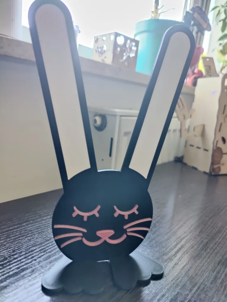 Rabbit hair ties hanger rubbers, bunny organizer by Emashi - MakerWorld