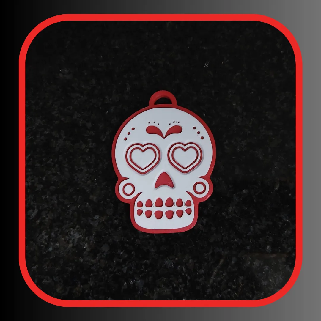 Sugar Skull Keychains by MattZA MakerWorld: Download Free 3D Models