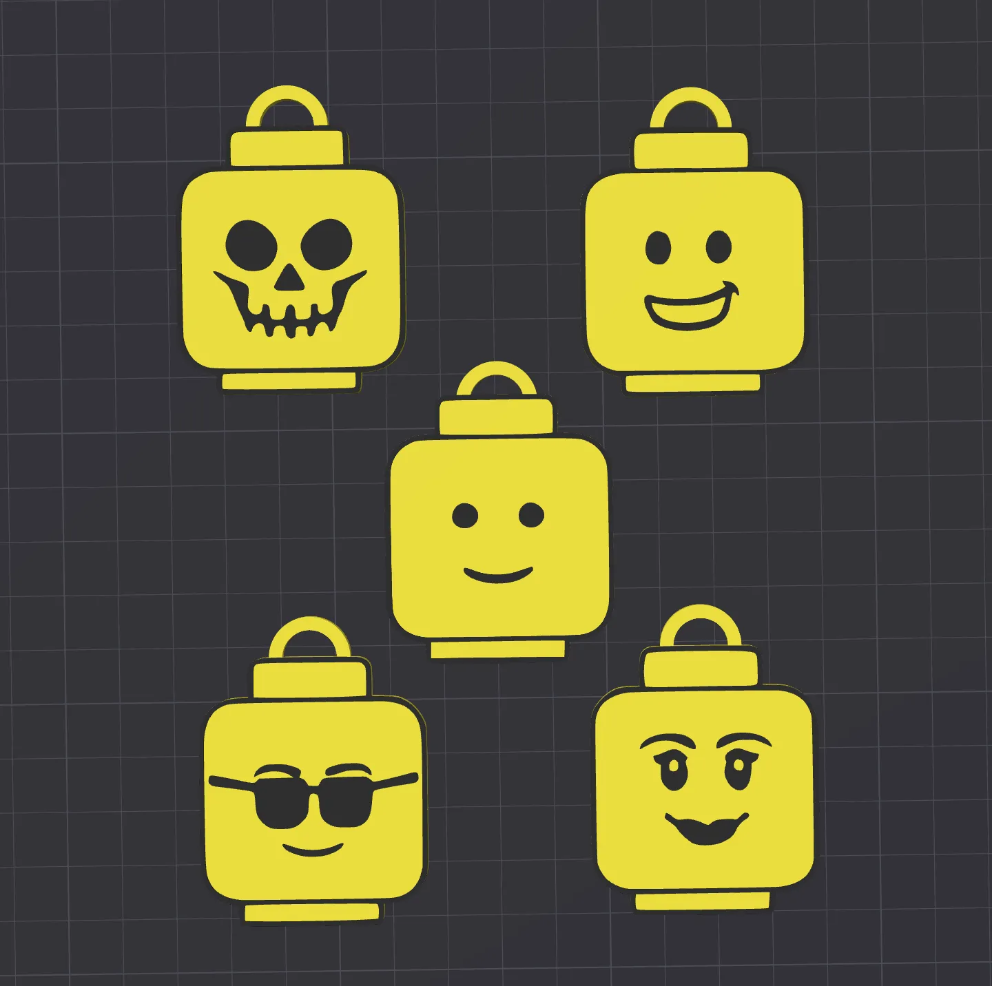 Sugar Skull Keychains by MattZA MakerWorld: Download Free 3D Models