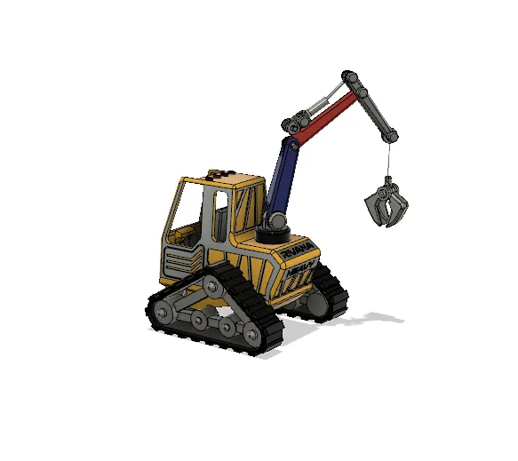 Yellow All Terain Teleporter Crane with Movements by Black Jack - MakerWorld