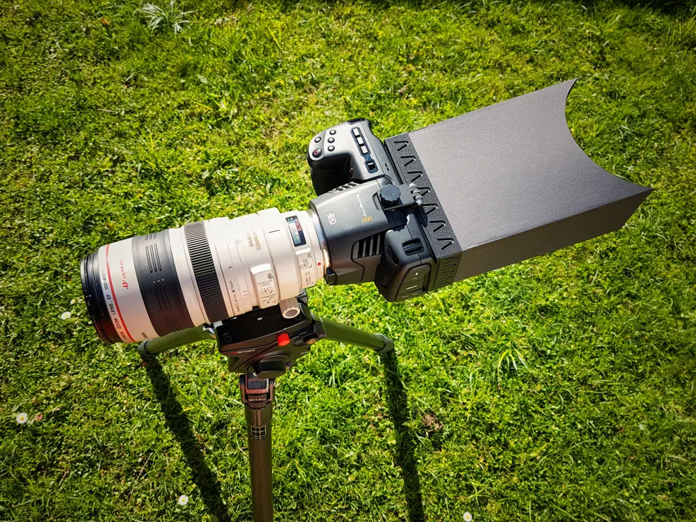 BMPCC 4K 6K Sun Hood Viewfinder Adapter by technerd - MakerWorld