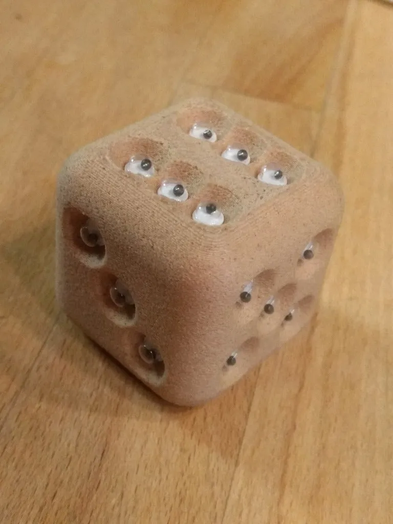 parametric dice with googly eyes by schuetzi99 MakerWorld: Download ...