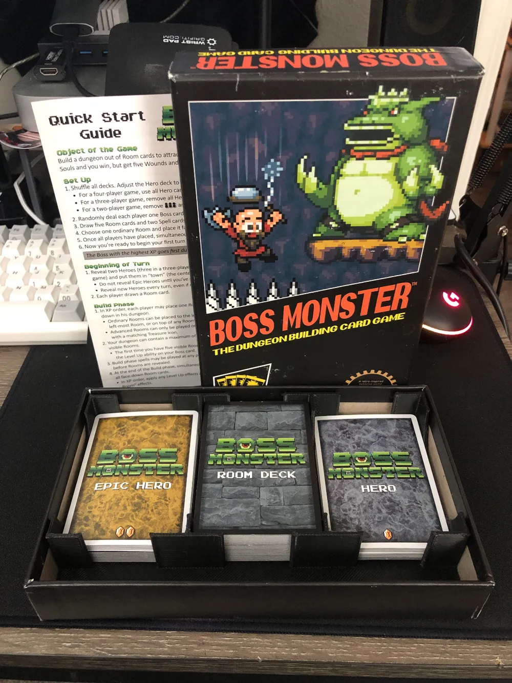 Boss Monster card divider insert by Tech Ambrosia - MakerWorld