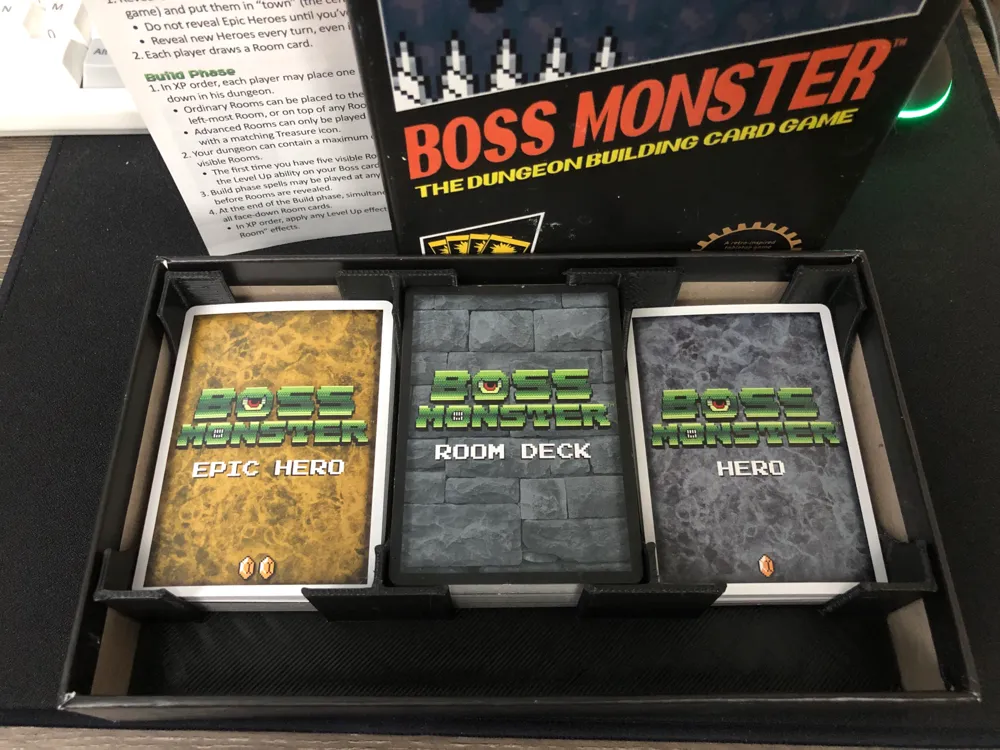 Boss Monster card divider insert by Tech Ambrosia - MakerWorld