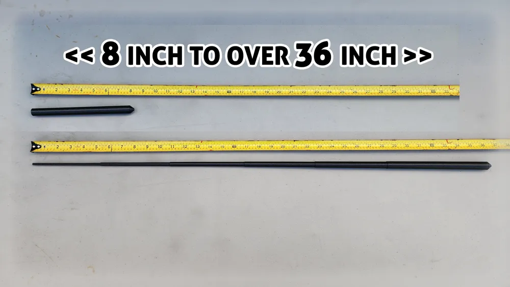 16mm telescoping rod - print in place self contained by Triple G ...