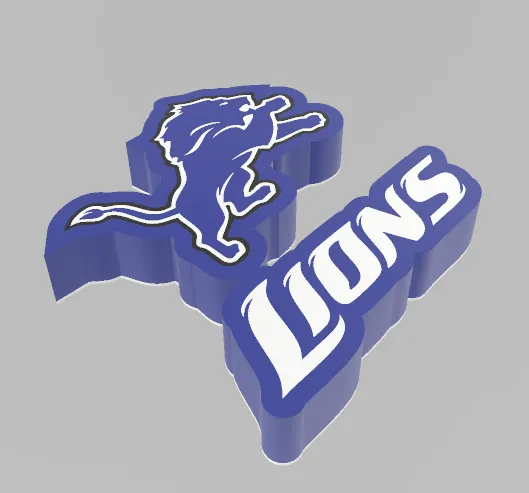 The Detroit Lions 3D-Printed Lamp: An Iconic Tribute to Motor City's ...