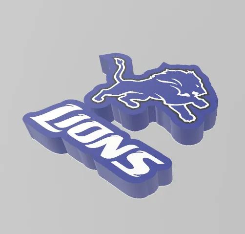 The Detroit Lions 3D-Printed Lamp: An Iconic Tribute to Motor City's ...