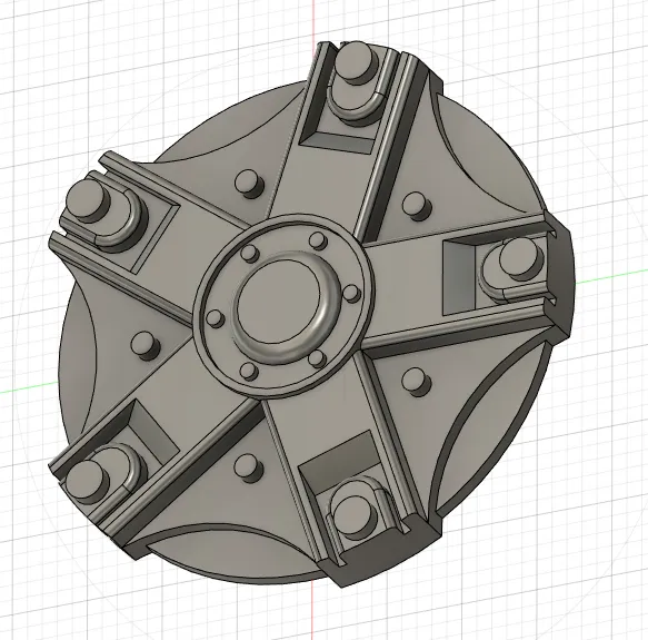 Dayton 5 spoke truck wheel centre by Bottega.co.nz - MakerWorld