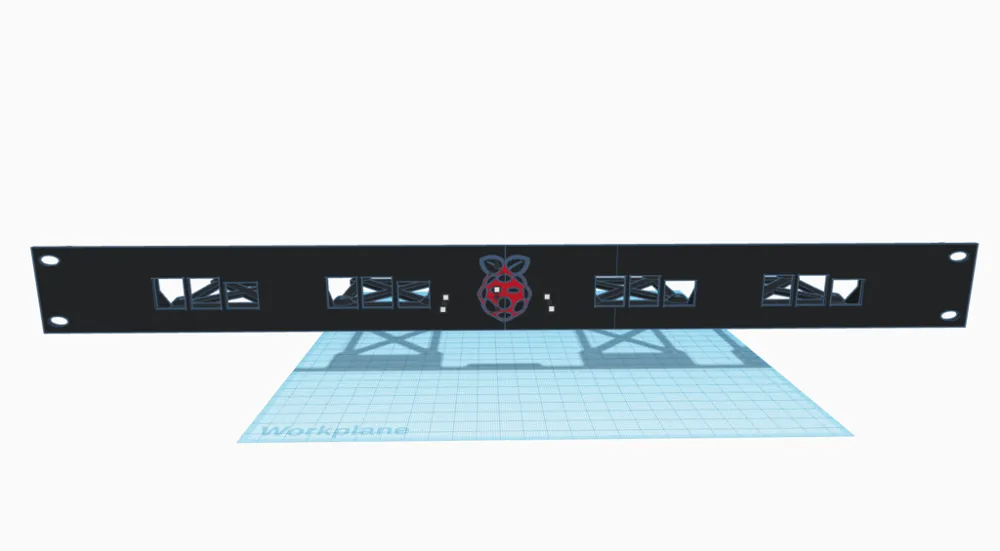 Quad_Raspberry_Pi_Rack_Mount_v2 Remixed by commputethis - MakerWorld