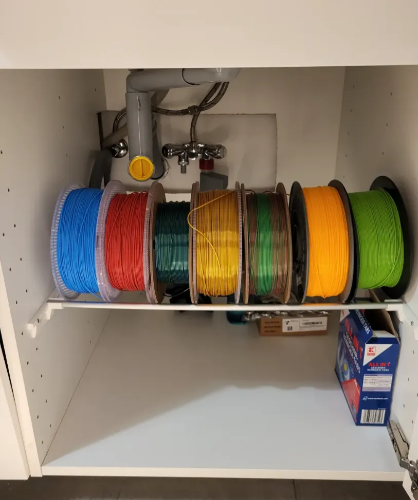 Parametric Filament Rack for Cupboards +IKEA BILLY by Henryk MakerWorld ...