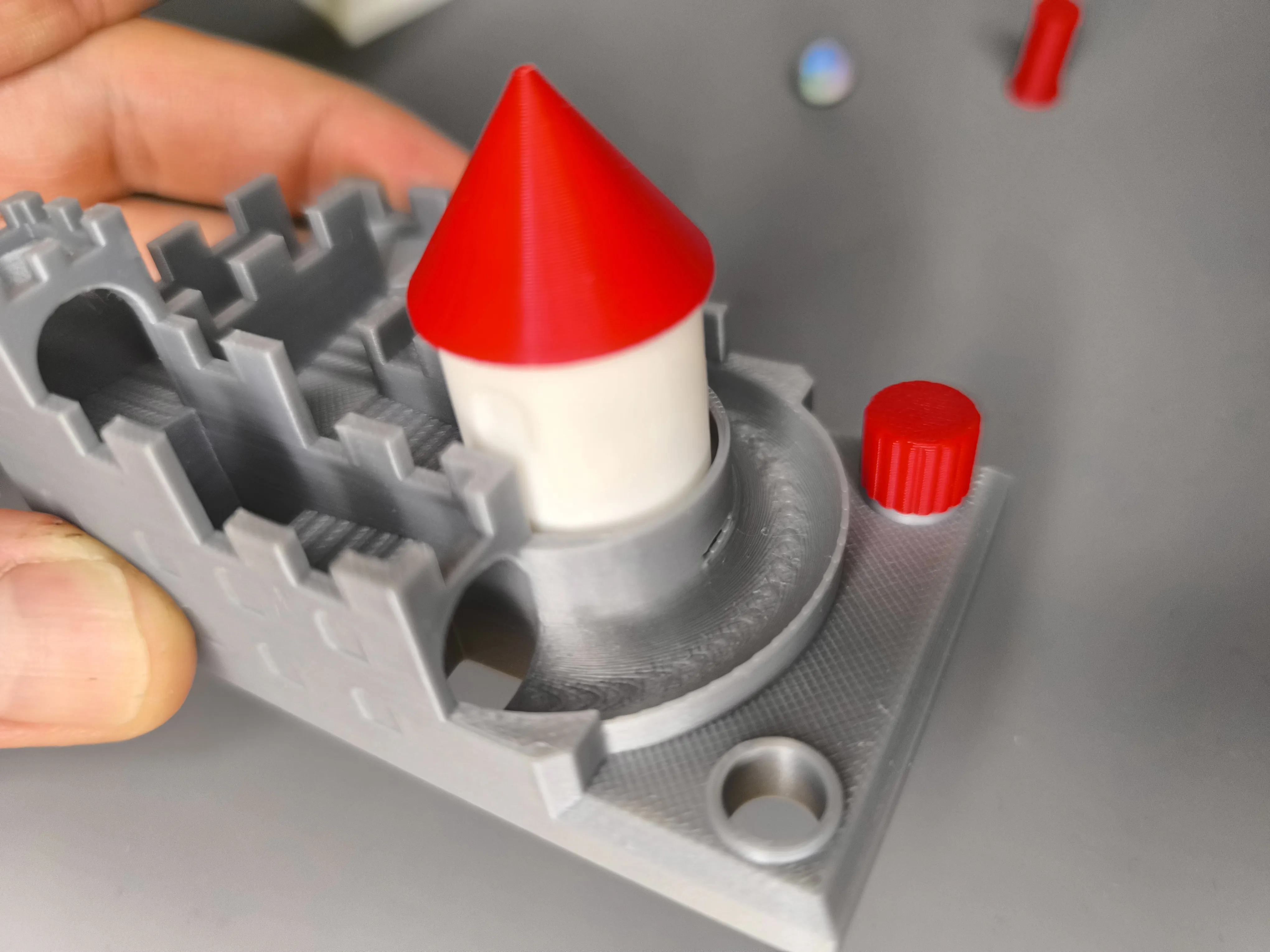 Marble Castle - Desk Fidget Toy - Free 3D Print Model - MakerWorld