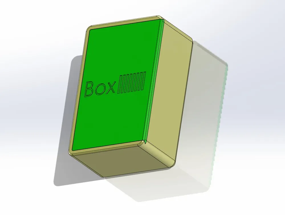 Box with sliding Lid (parametric SolidWorks-model) Remixed by ...