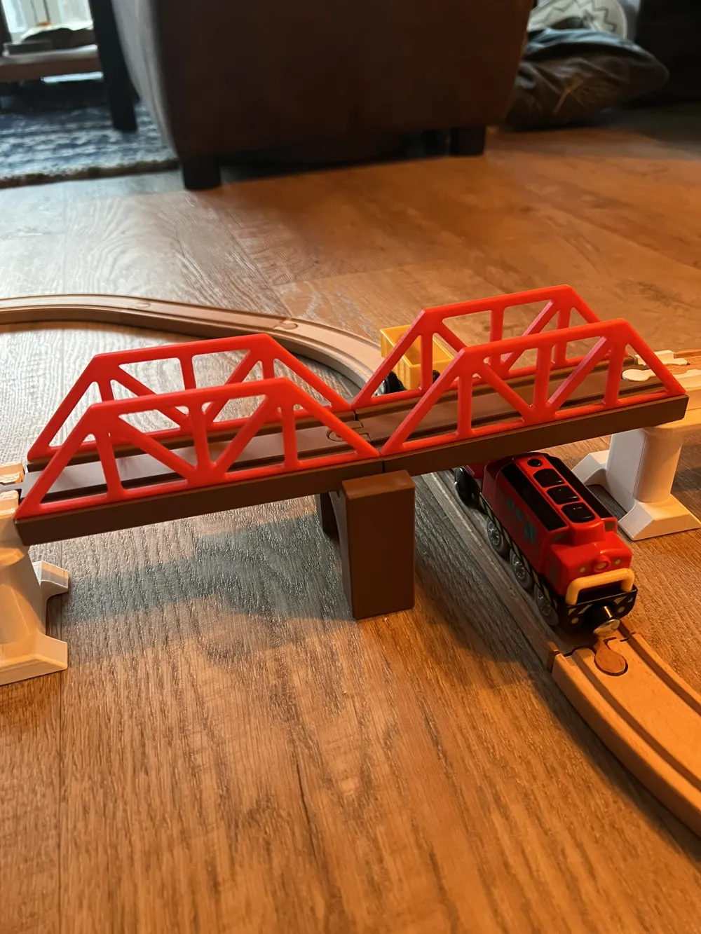 Wooden Train Bridge Arch Widened Remixed by L3onNL - MakerWorld