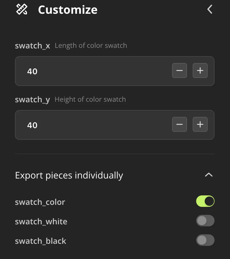 Color Blending Swatch - Parametric - Free 3D Print Model - MakerWorld