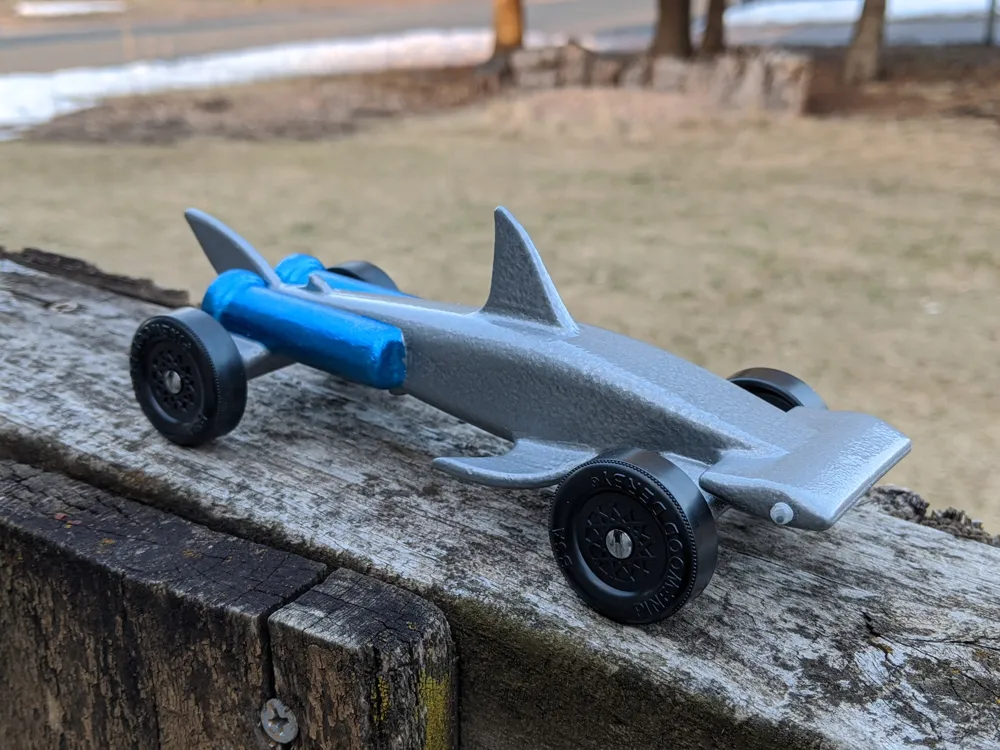 SharkCar and BryceMobile Pinewood Derby Cars by eclien - MakerWorld