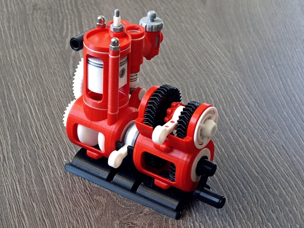 Constant Mesh Two Speed Gearbox by Bootjevaarder - MakerWorld