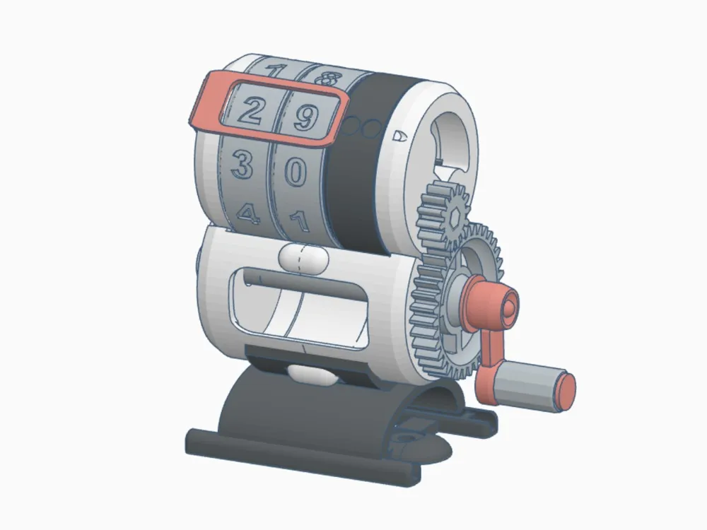 2 and 3 Digit Mechanical Counter Remixed by Bootjevaarder MakerWorld ...