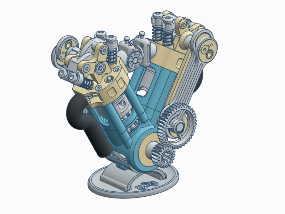 OHC V60 Ultramax Engine by Bootjevaarder - MakerWorld