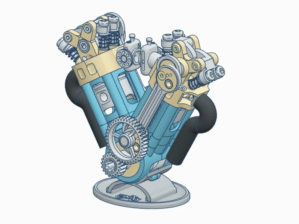 OHC V60 Ultramax Engine by Bootjevaarder - MakerWorld