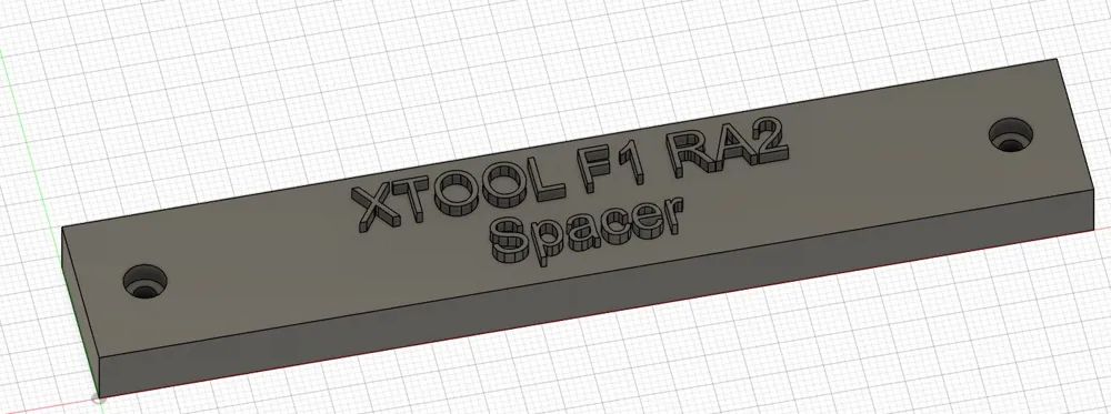 XTOOL F1 Spacer/Aligner for RA2 Rotary by Lars85 - MakerWorld