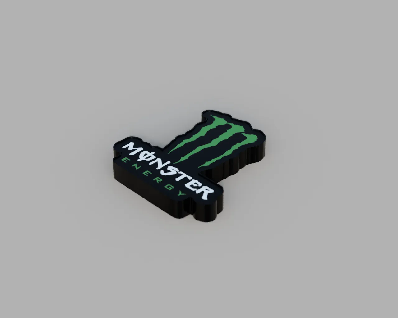 Monster Energy Lightbox LED Lamp - Free 3D Print Model - MakerWorld