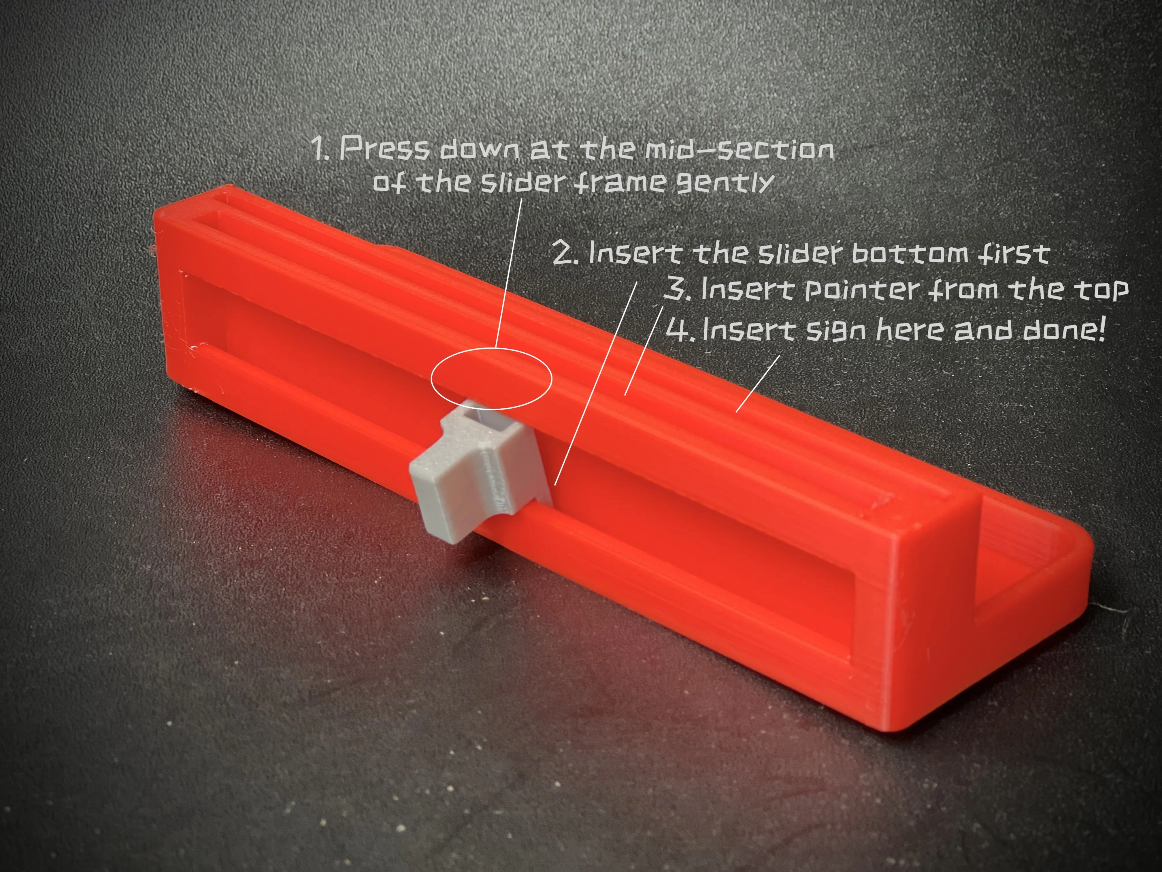 Sign display stand.customizable with Make-My-Sign - Free 3D Print Model ...