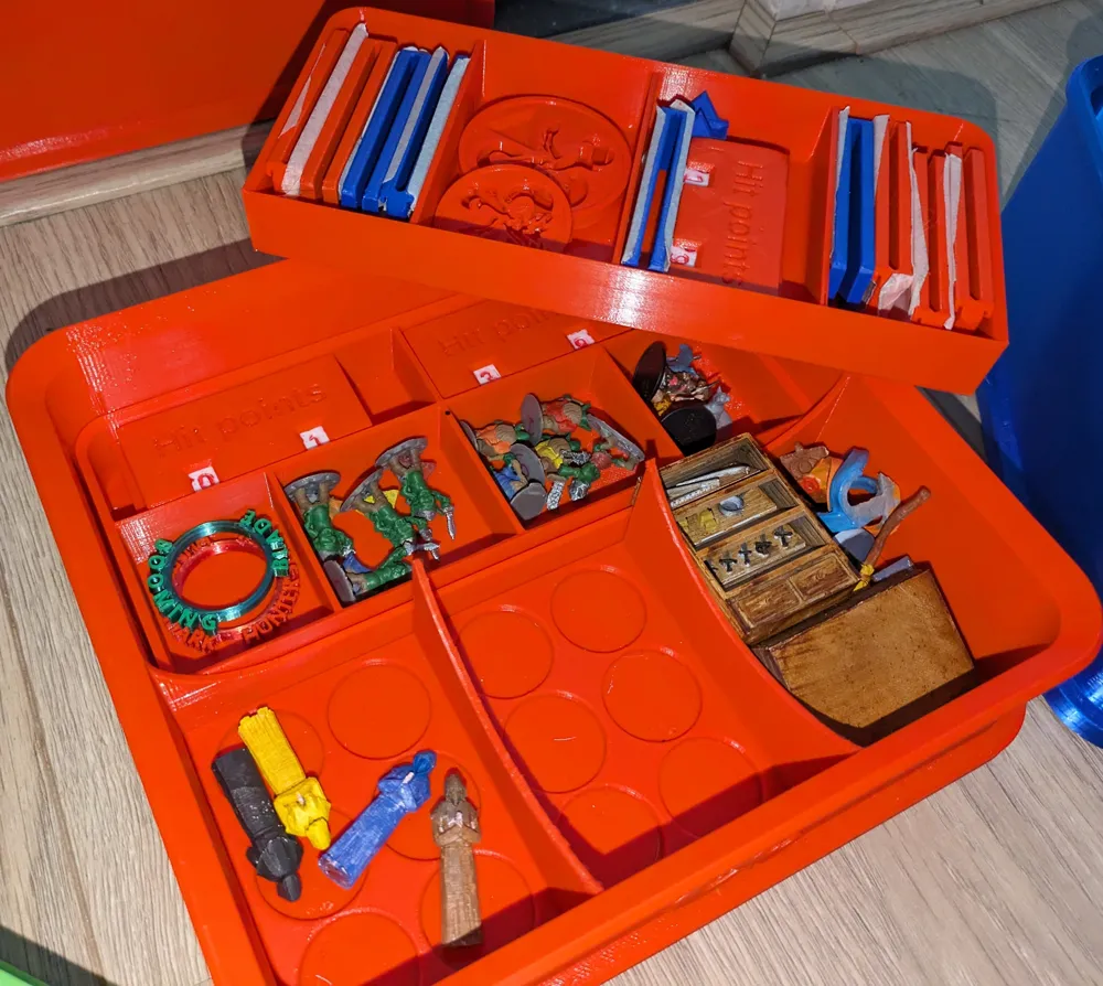 DnD shakeable and stackable miniatures boxes by Darkwing - MakerWorld