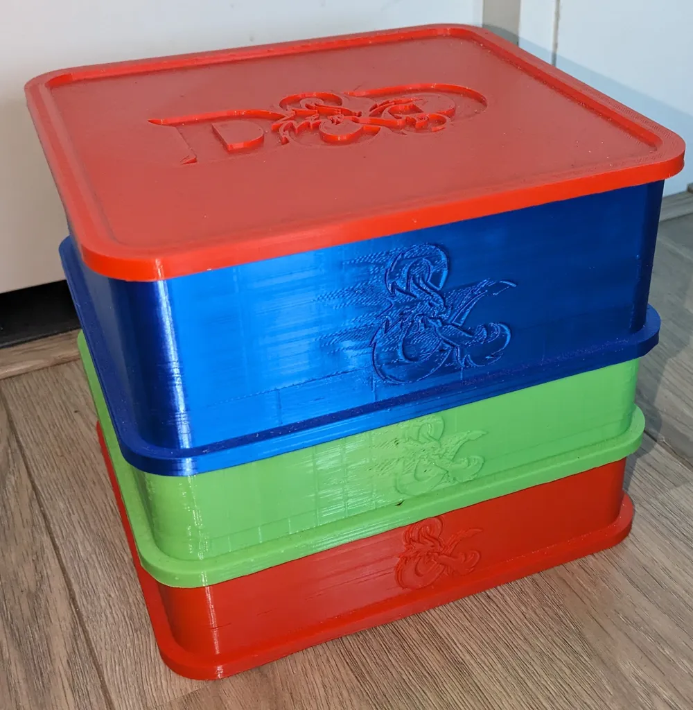 DnD shakeable and stackable miniatures boxes by Darkwing - MakerWorld