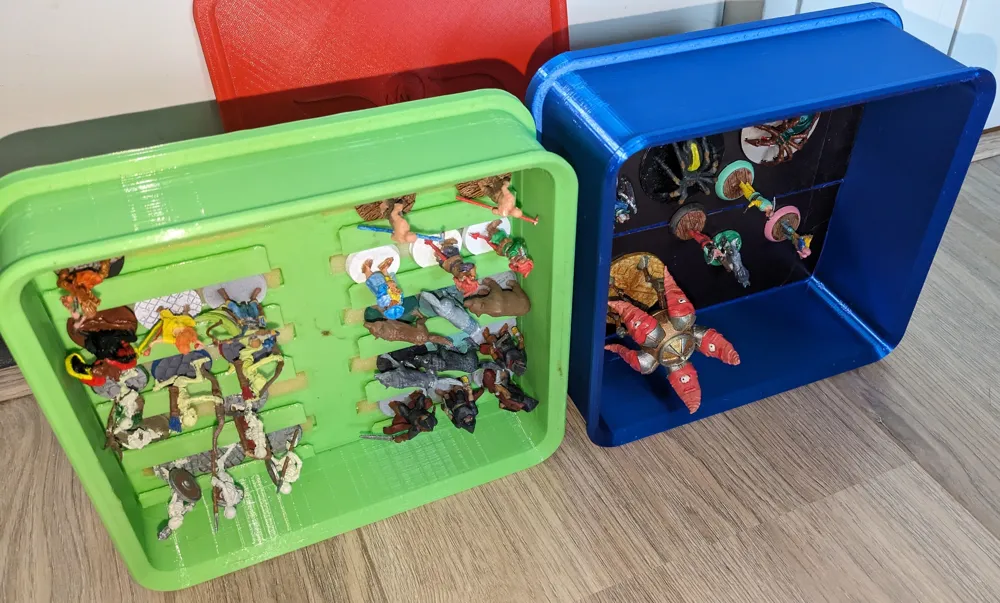 DnD shakeable and stackable miniatures boxes by Darkwing - MakerWorld
