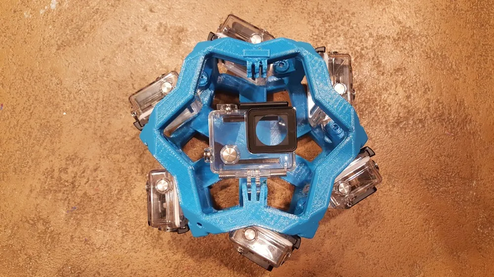 Underwater 360 Gopro rig for 8 cameras Remixed by STLWarehouse - MakerWorld