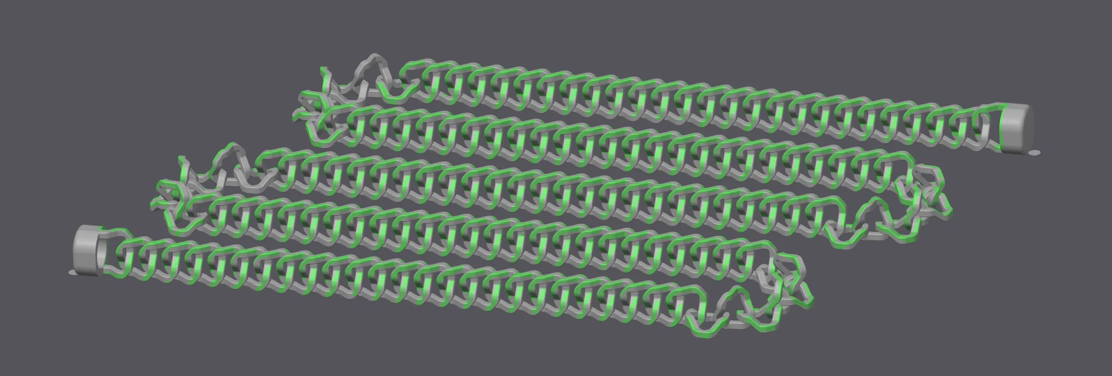 Print-in-Place Necklace Chain (Plus Pendants) - Free 3D Print Model ...