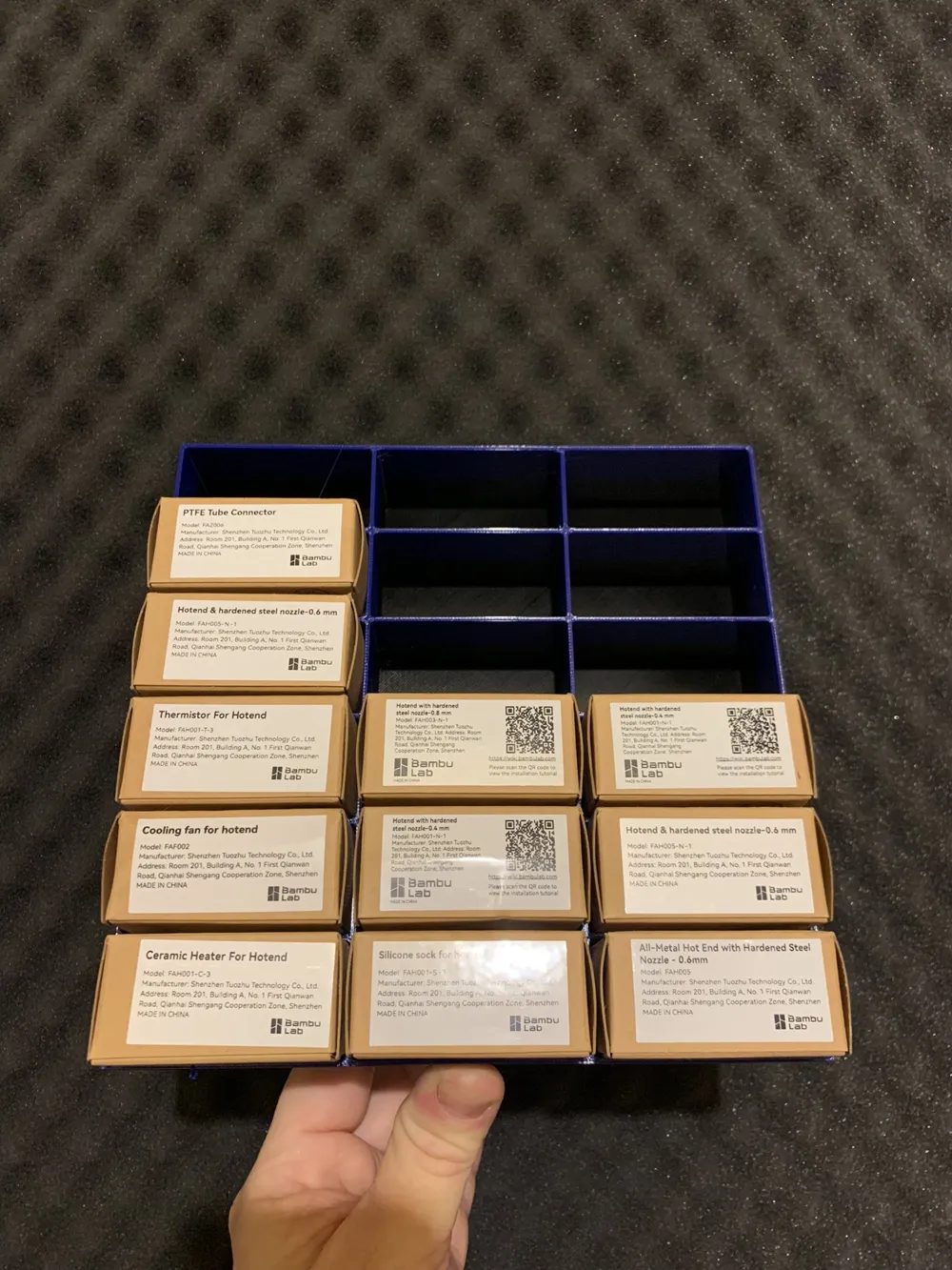 Bambulab box for 18 boxes of spare parts. by Cerwajz - MakerWorld