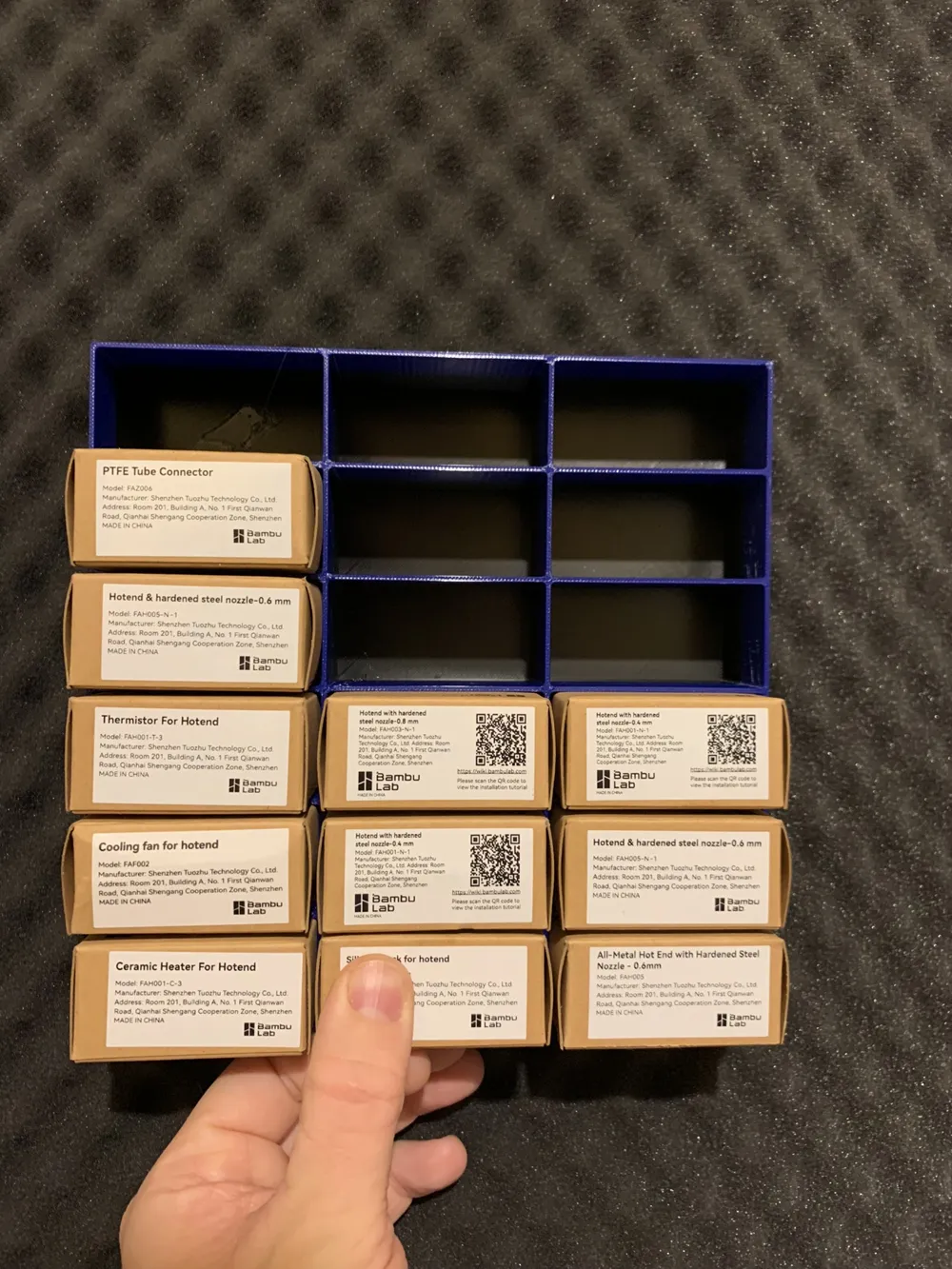 Bambulab box for 18 boxes of spare parts. by Cerwajz - MakerWorld