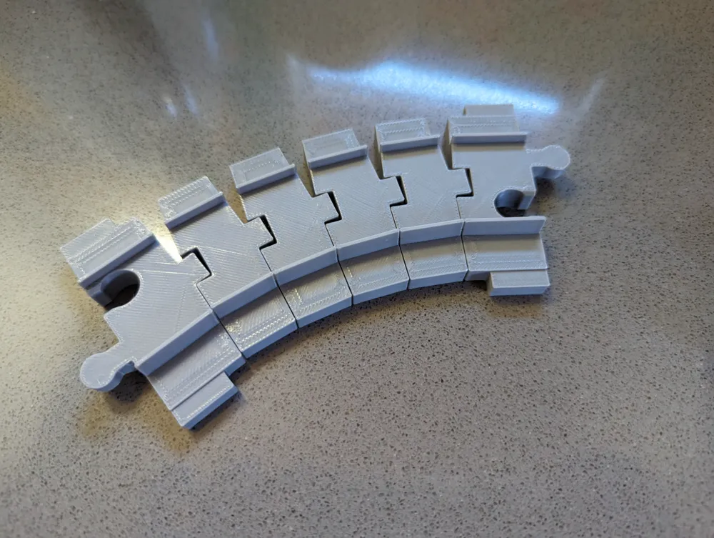 Lego Duplo train track flexible Remixed by tsubus - MakerWorld
