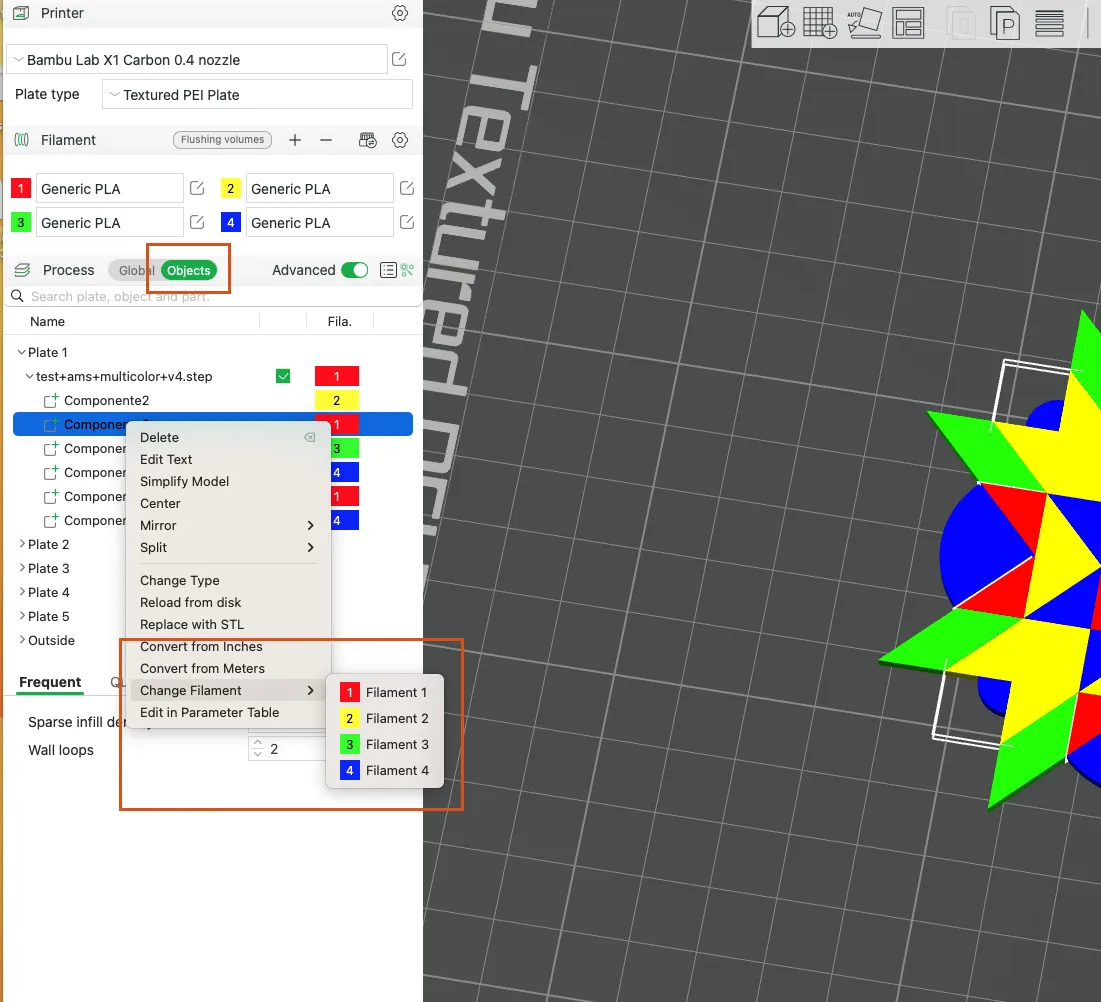 Multicolor AMS simple tests by sagat MakerWorld: Download Free 3D Models