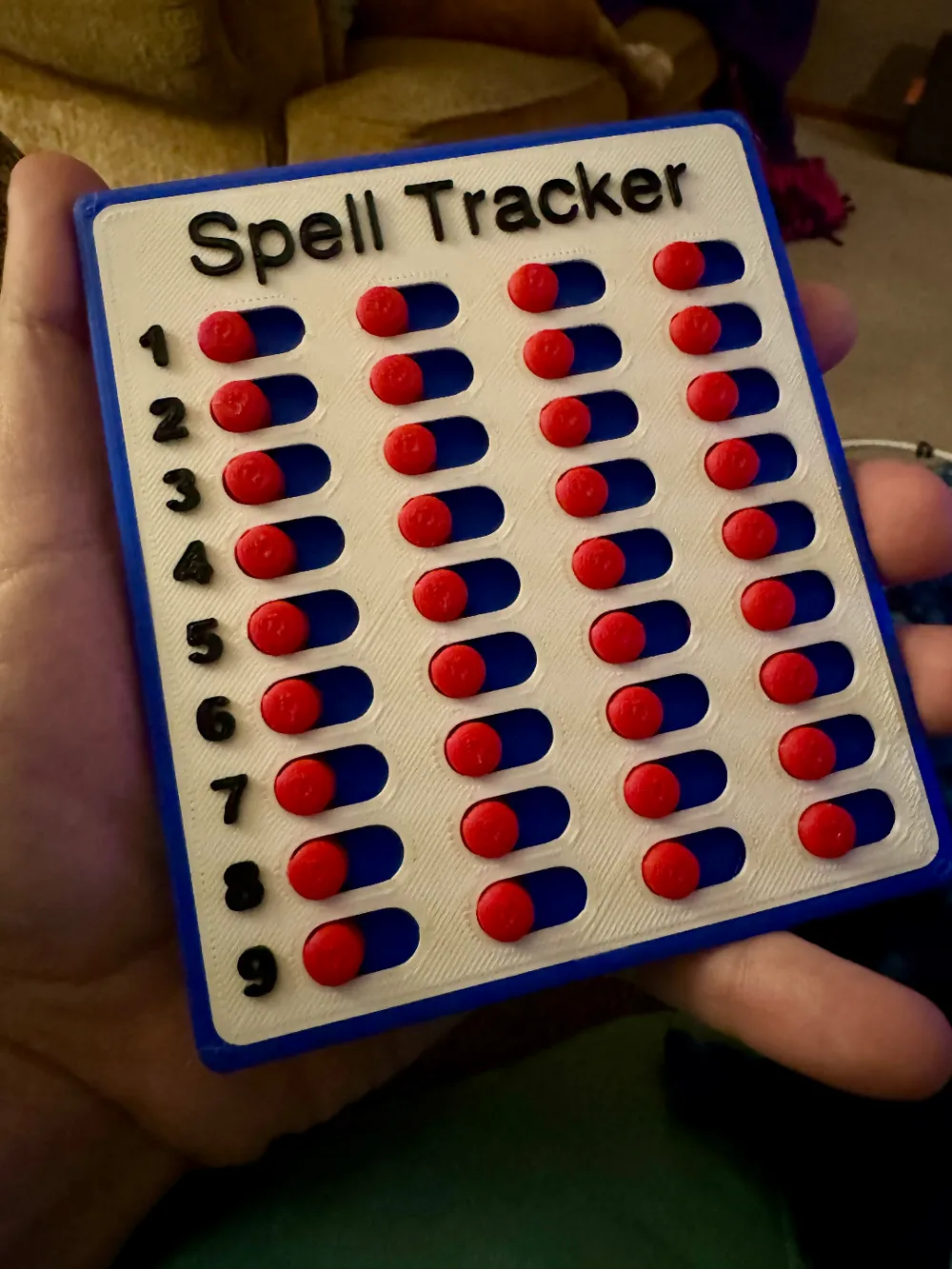 DND 5E Sliding Spell Slot Tracker by Joe Mike - MakerWorld