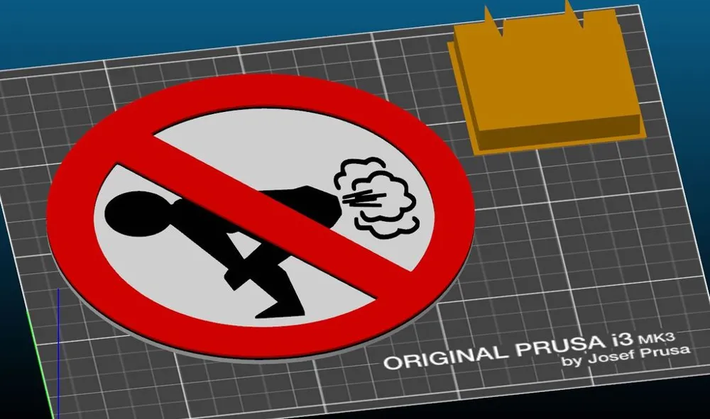 No Fart Sign by LCruz3D - MakerWorld