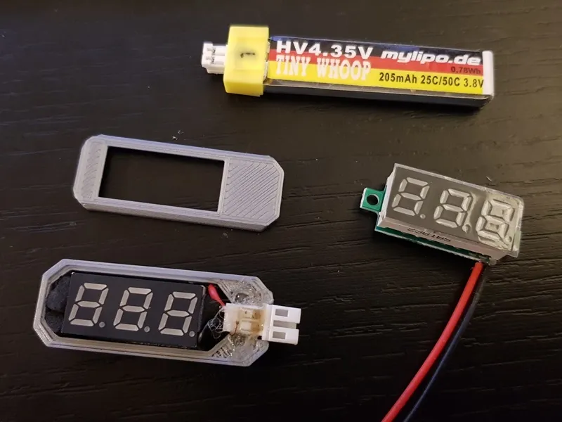1S Battery Voltage Checker - PH2.0 by LCruz3D - MakerWorld
