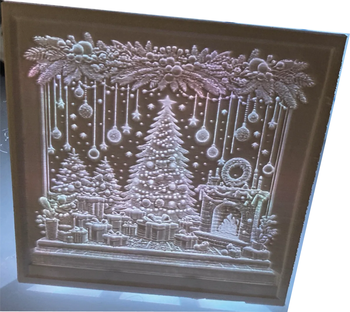 Christmas lithophane for LED diode light by Ehrnberg MakerWorld ...