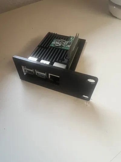 RPI Rack mount incl. SSD Holder by Microsuck - MakerWorld
