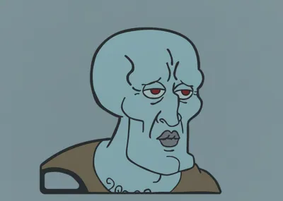 Handsome Squidward Head by Amateur Prints - MakerWorld