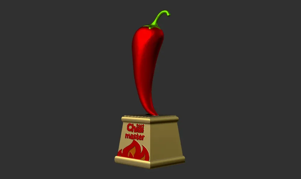 Chilli master trophy by wazza10 - MakerWorld