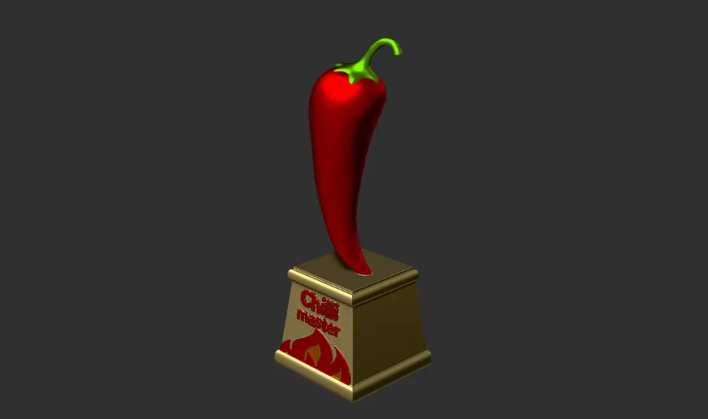 Chilli master trophy by wazza10 - MakerWorld